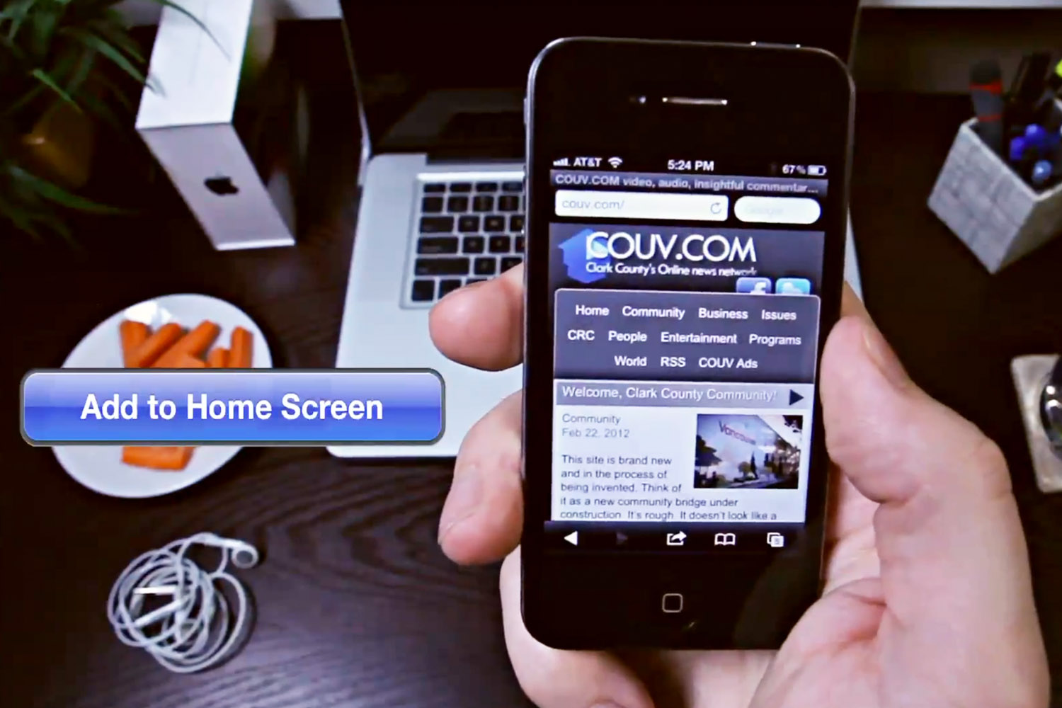 How To Add A Web Page To The Home Screen Of Your IOS Device Audio And Video Stories From 